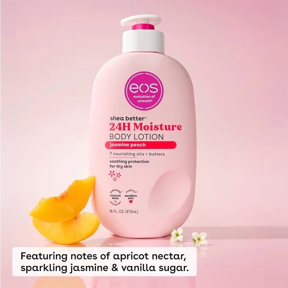 eos | Bath & Body | Eos Shea Better Jasmine Peach Body Lotion | Poshmark